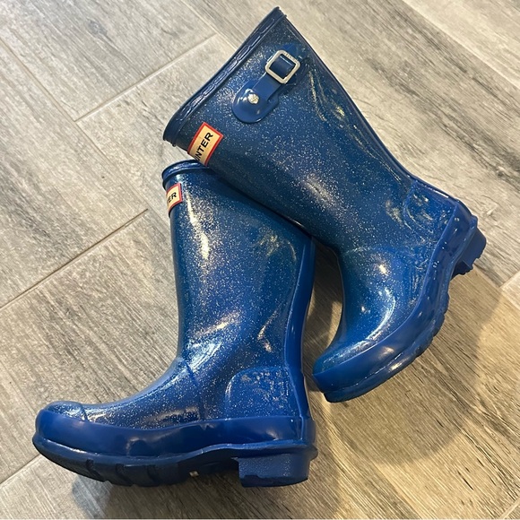 Hunter | Shoes | Hunter Original Kids Starcloudboots In Electric Storm ...